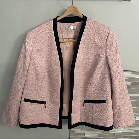 Kasper | Jackets & Coats | Plus Size Pink Blazer | Poshmark